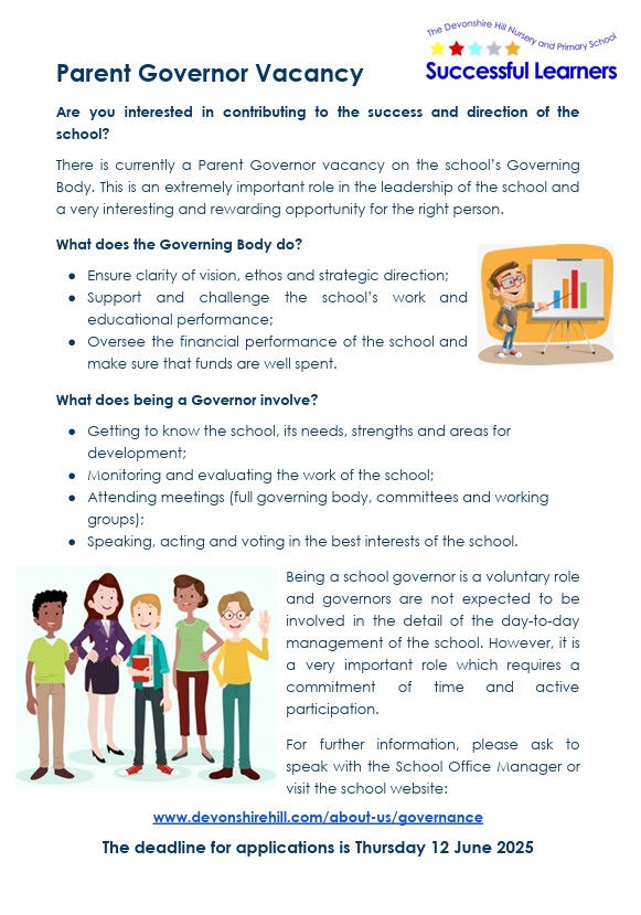 School Letters - Devonshire Hill Nursery and Primary School